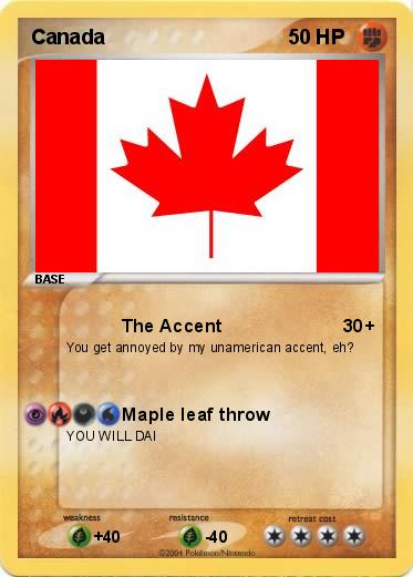 Pokémon Canada 5 5 - The Accent - My Pokemon Card