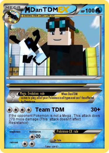 Pokémon DanTDM 1361 1361 - Team TDM - My Pokemon Card