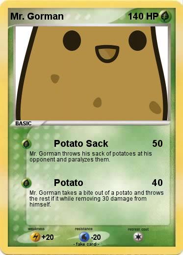 Pokémon Mr Gorman - Potato Sack - My Pokemon Card