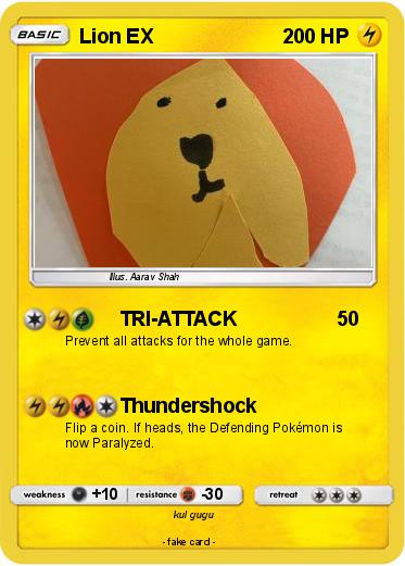 Pokémon Lion EX 20 20 - TRI-ATTACK - My Pokemon Card