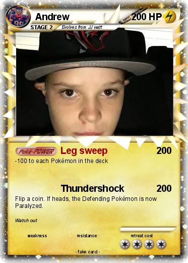 Pokémon Andrew 797 797 - Leg sweep - My Pokemon Card