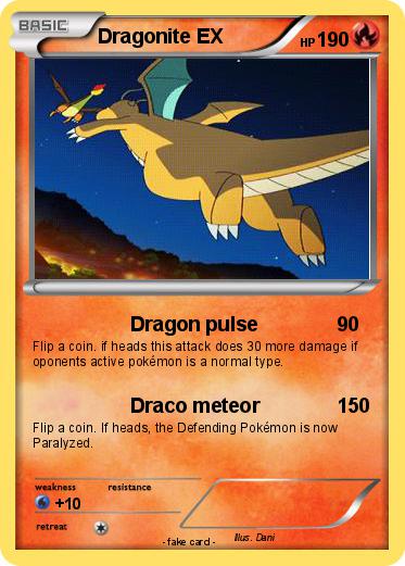 Pokémon Dragonite EX 69 69 - Dragon pulse - My Pokemon Card