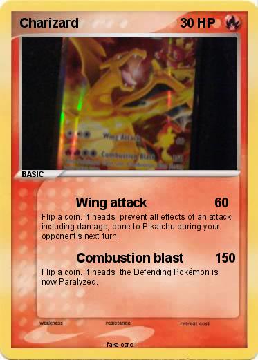 Pokémon Charizard 7710 7710 - Wing attack - My Pokemon Card