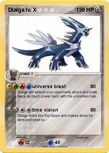 Pokémon Dialga lv X 48 48 - universe blast - My Pokemon Card