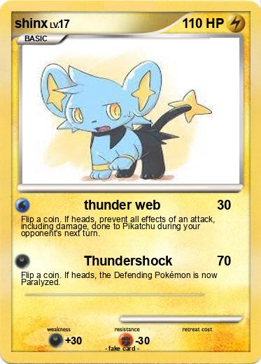Pokémon shinx 234 234 - thunder web - My Pokemon Card