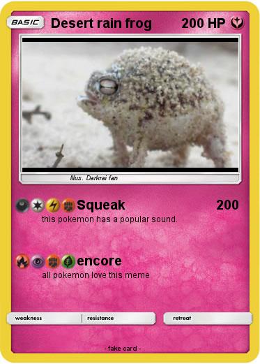 Pokémon Desert rain frog 3 3 - Squeak - My Pokemon Card