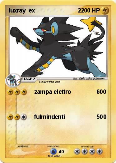 Pokémon luxray ex 2 2 - zampa elettro 0 - My Pokemon Card