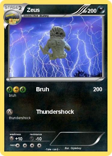 Pokémon Zeus 1406 1406 - Bruh - My Pokemon Card