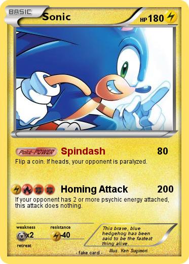 Pokémon Sonic 10757 10757 - Spindash - My Pokemon Card
