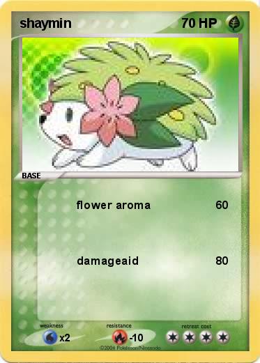Pokémon shaymin 431 431 - flower aroma - My Pokemon Card