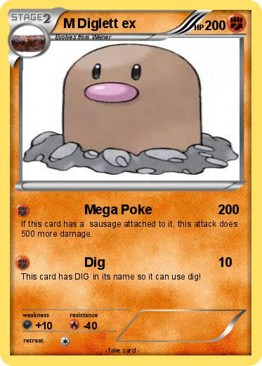 Pokémon M Diglett ex 1 1 - Mega Poke - My Pokemon Card
