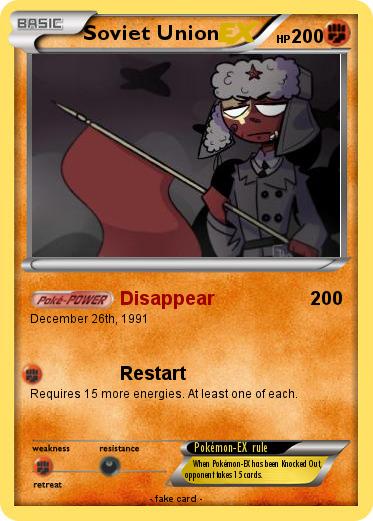 Pokémon Soviet Union 36 36 - Disappear - My Pokemon Card