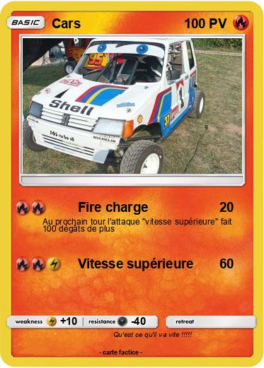 Pokémon Cars 150 150 - Fire charge - Ma carte Pokémon