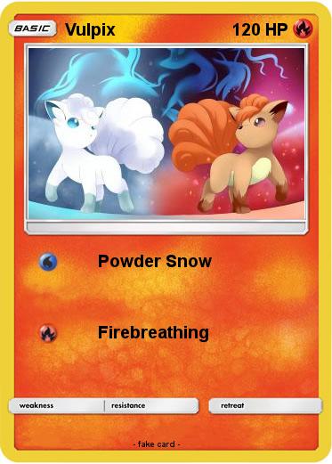 Pokémon Vulpix 403 403 - Powder Snow - My Pokemon Card