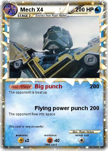 Pokémon Mech X4 - Big punch - My Pokemon Card