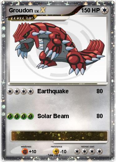 Pokémon Groudon 1206 1206 - Earthquake - My Pokemon Card
