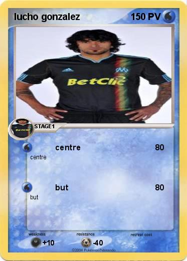 Pokémon lucho gonzalez - centre - Ma carte Pokémon