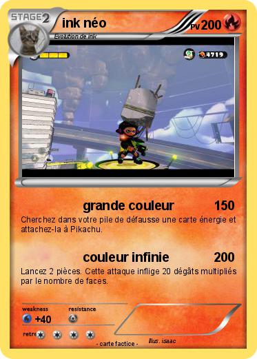 Pokémon ink neo - grande couleur - Ma carte Pokémon