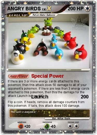 Pokémon ANGRY BIRDS 408 408 - Special Power - My Pokemon Card