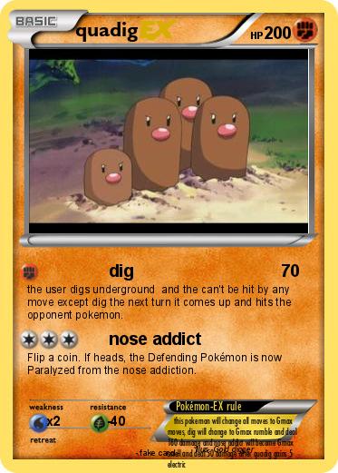 Pokémon quadig - dig - My Pokemon Card