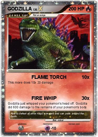 Pokémon GODZILLA 517 517 - FLAME TORCH - My Pokemon Card