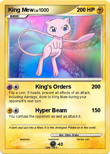 Pokémon King Mew - King's Orders - My Pokemon Card