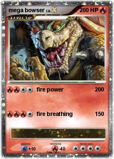 Pokémon mega bowser 68 68 - fire power - My Pokemon Card