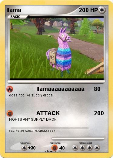 Pokémon llama 275 275 - llamaaaaaaaaaaa - My Pokemon Card
