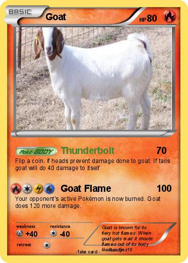 Pokémon Goat 102 102 - Thunderbolt - My Pokemon Card