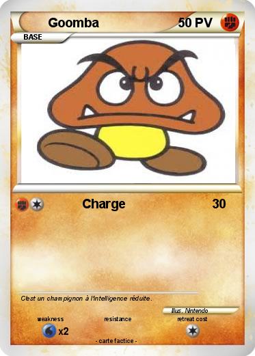Pokémon Goomba 282 282 - Charge - Ma carte Pokémon