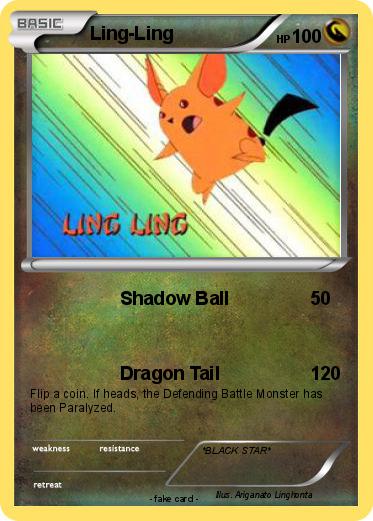 Pokémon Ling Ling 34 34 - Shadow Ball - My Pokemon Card