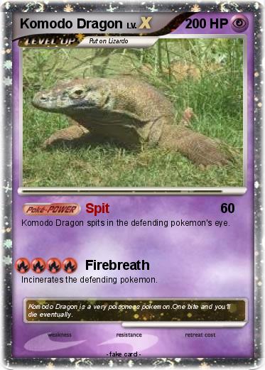 Pokémon Komodo Dragon 10 10 - Spit - My Pokemon Card