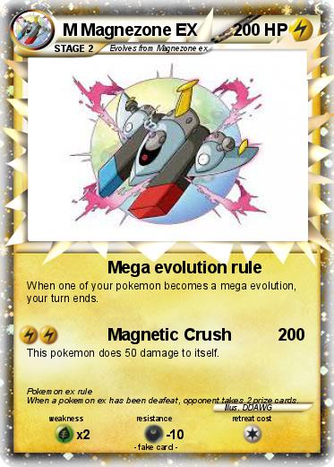 Pokémon M Magnezone EX 1 1 - Mega evolution rule - My Pokemon Card