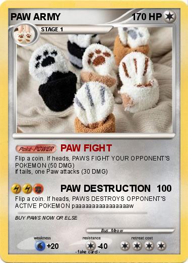 Pokémon PAW ARMY - PAW FIGHT - My Pokemon Card