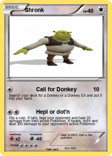 Pokémon Shronk 38 38 - Call for Donkey - My Pokemon Card