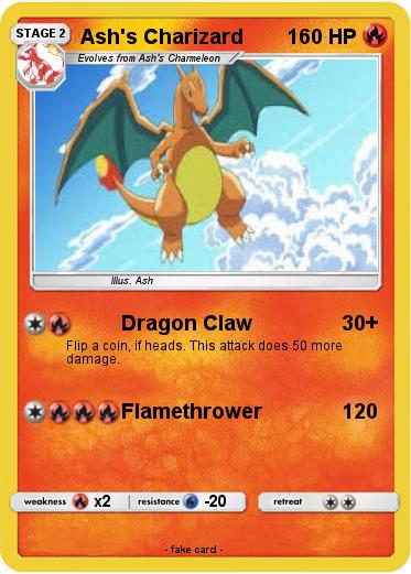 Pokémon Ash s Charizard 101 101 - Dragon Claw - My Pokemon Card