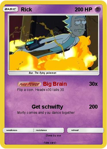 Pokémon Rick 1107 1107 - Big Brain - My Pokemon Card