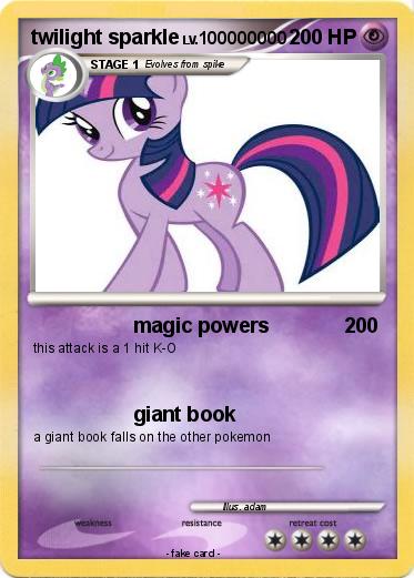 Pokémon twilight sparkle 163 163 - magic powers - My Pokemon Card