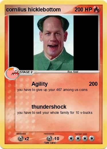Pokémon cornlius hicklebottom - Agility - My Pokemon Card