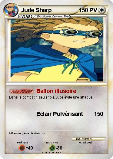 Pokémon Jude Sharp 55 55 - Ballon illusoire - Ma carte Pokémon