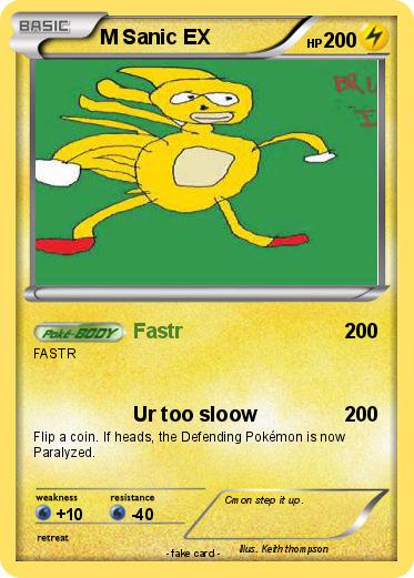 Pokémon M Sanic EX 2 2 - Fastr - My Pokemon Card