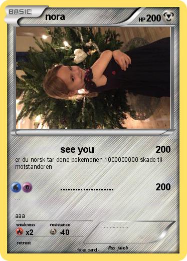 Pokémon nora 54 54 - see you - My Pokemon Card