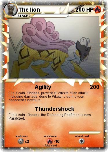 Pokémon THE lion 21 21 - Agility - My Pokemon Card