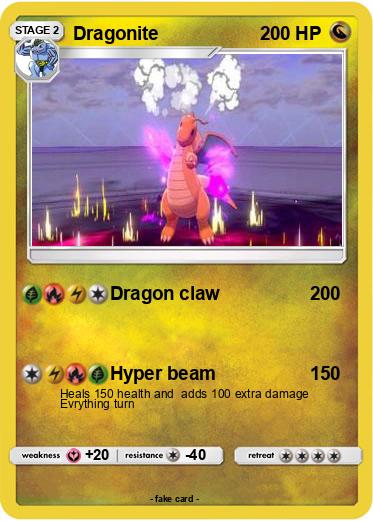 Pokémon Dragonite 1339 1339 - Dragon claw - My Pokemon Card
