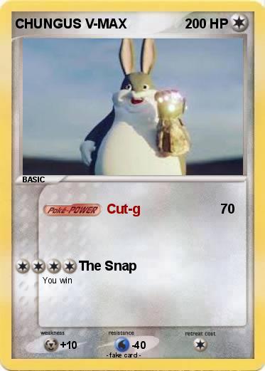 Pokémon CHUNGUS V MAX - Cut-g - My Pokemon Card