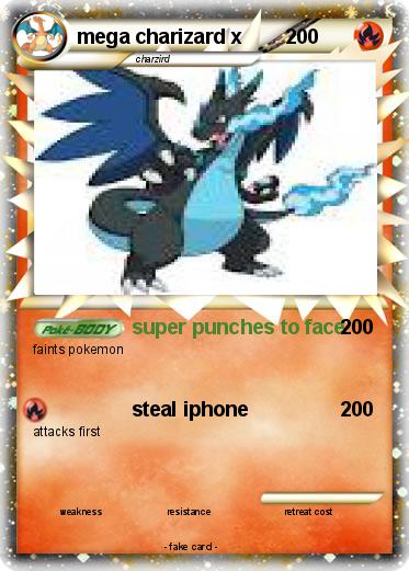Pokémon mega charizard x 561 561 - super punches to face - My Pokemon Card