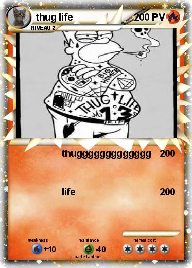 Pokémon thug life 45 45 - thuggggggggggggg - Ma carte Pokémon