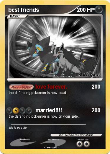 Pokémon best friends 107 107 - love forever. - My Pokemon Card