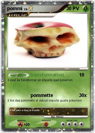Pokémon pommi 1 1 - transformation - Ma carte Pokémon