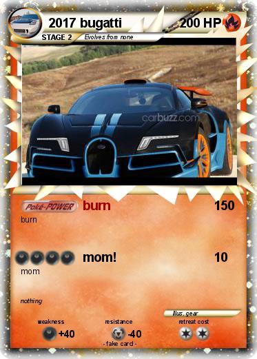 Pokémon 2017 bugatti - burn - My Pokemon Card